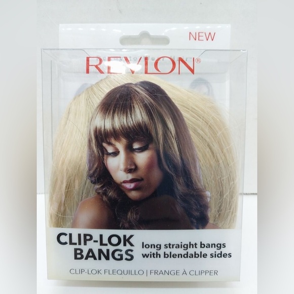 Revlon | Accessories | Revlon Cliplok Bangs Synthetic Hairpiece Cosplay ...